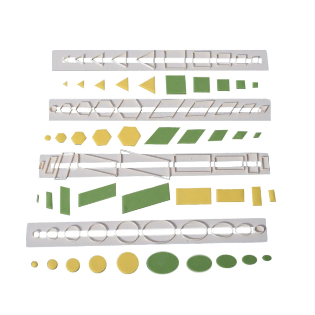 Essential Shapes - geometriniai įspaudai-pjovikliai - Tasty Fun