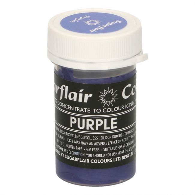 Purple Pastel - purpurinės spalvos koncentruoti maistiniai dažai, 25 g ...